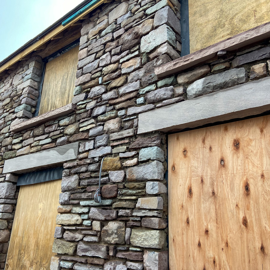 brown natural sandstone rock faced window sill, cill 2000mm x 300 x ...